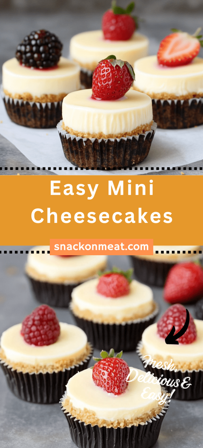Easy Mini Cheesecakes - Snack On Meat