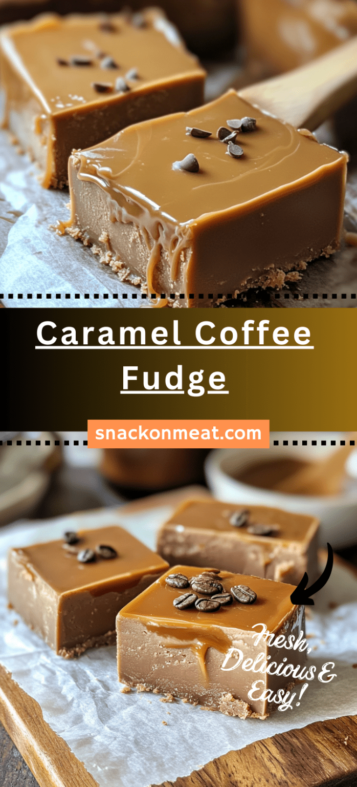Caramel Coffee Fudge - Snack On Meat