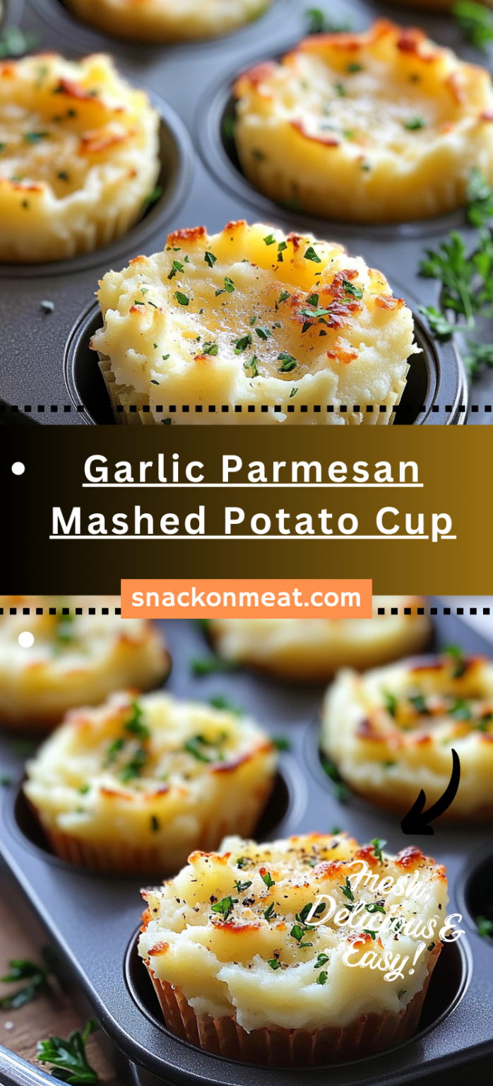 Garlic Parmesan Mashed Potato Cups: A Tasty Twist on a Classic Comfort ...
