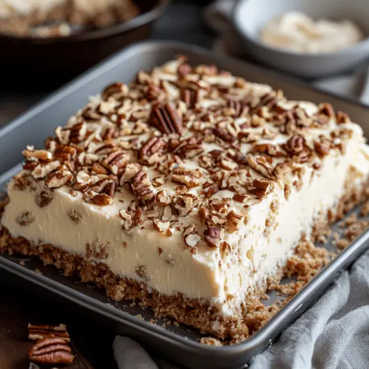 Italian Cream Sheet Cake Snack On Meat