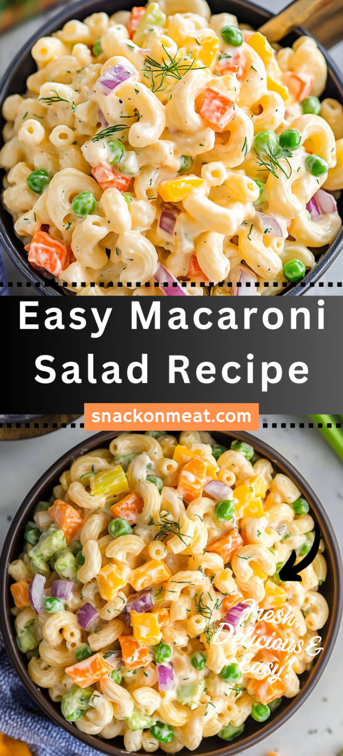Easy Macaroni Salad Recipe - Snack On Meat