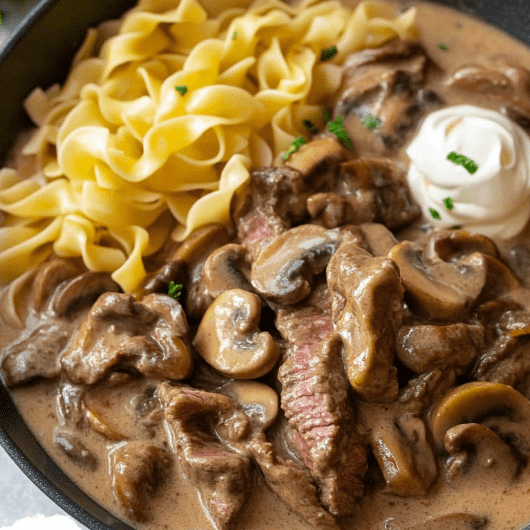 Beef Stroganoff - Snack On Meat