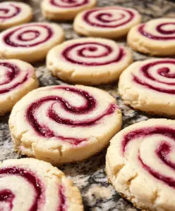 the best Raspberry Swirl Shortbread Cookies - Snack On Meat