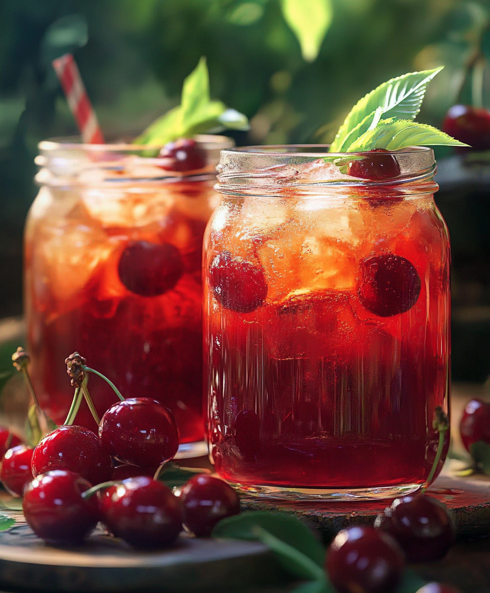 Cherry Ginger Iced Tea: A Refreshing Summer Delight - Snack On Meat