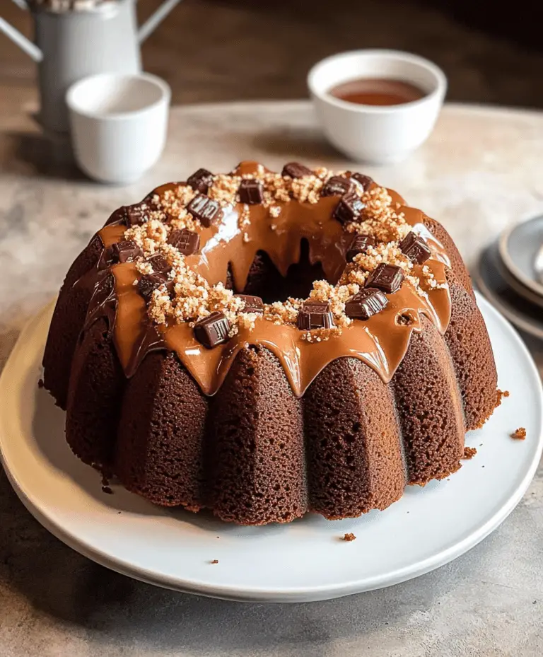 the best Snickers Bundt Cake: A Delicious, Indulgent Dessert - Snack On ...