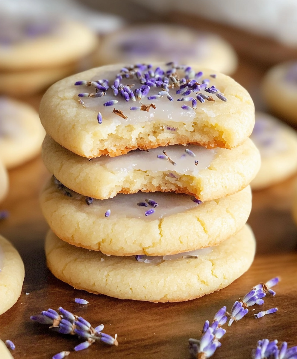 Lemon Lavender Cookies - Snack On Meat