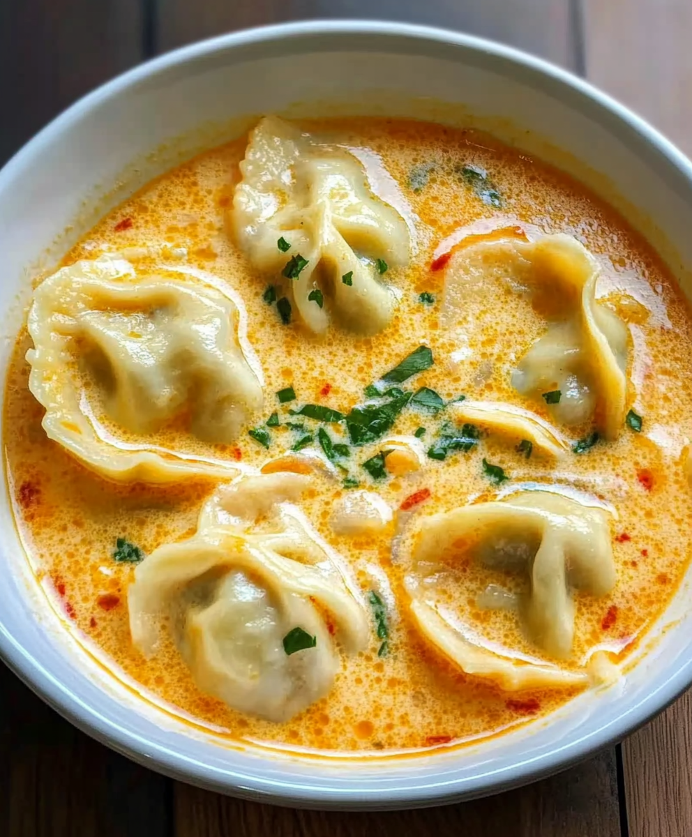 Thai Coconut Curry Dumpling Soup - Snack On Meat