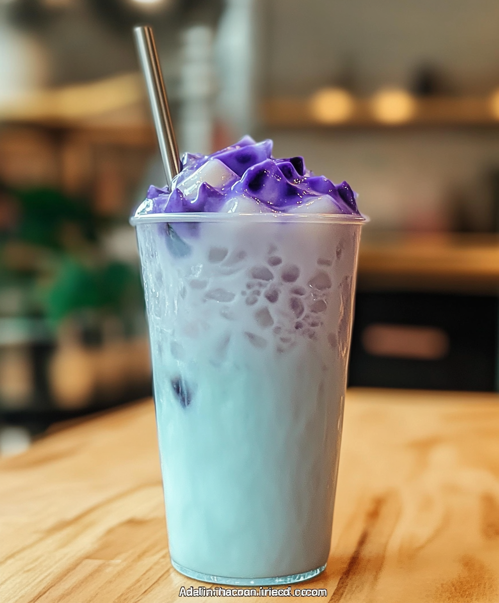 Iced Blue Milk Tea: A Refreshing Summer Delight - Snack On Meat