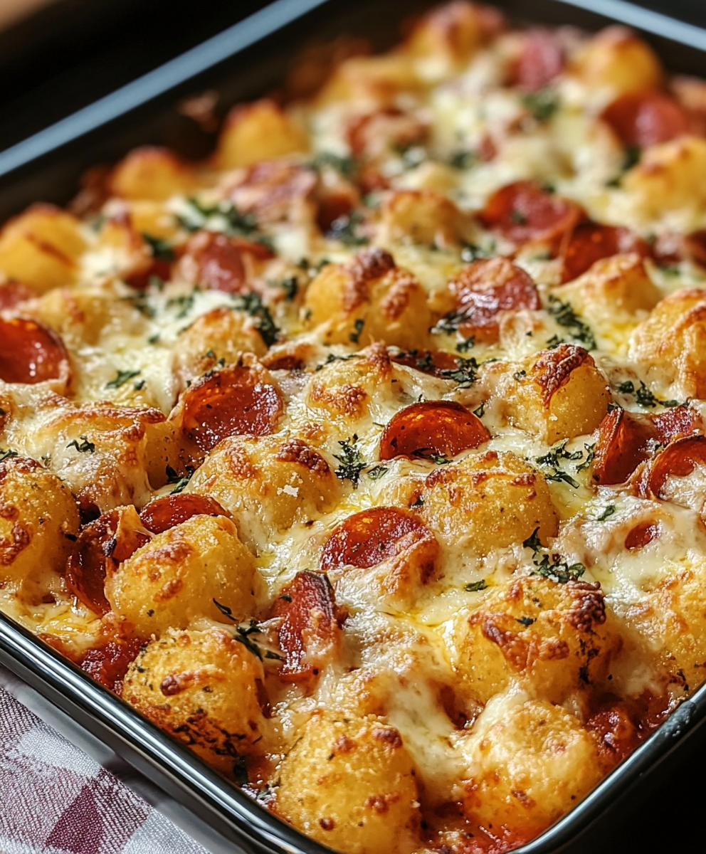 Pizza Tot Casserole: A Fun, Flavorful Twist on Pizza Night - Snack On Meat
