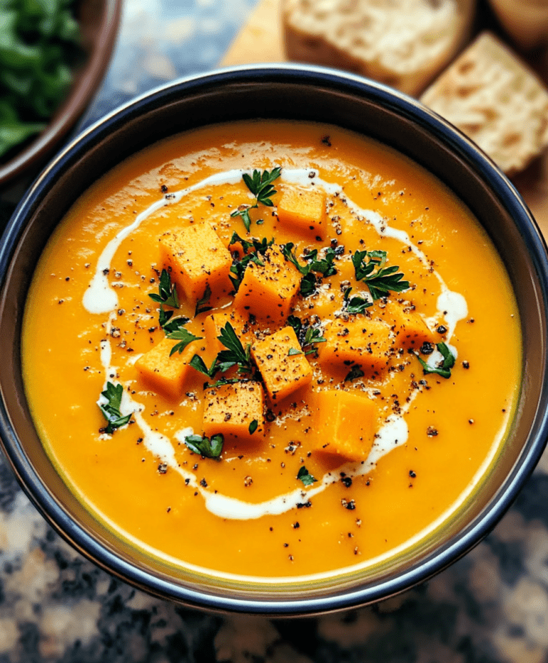 the best Creamy Butternut Squash and Sweet Potato Soup (Ready in 30 ...