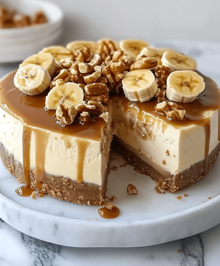 the best Banana Caramel Nut Cheesecake – Creamy, Dreamy, and ...