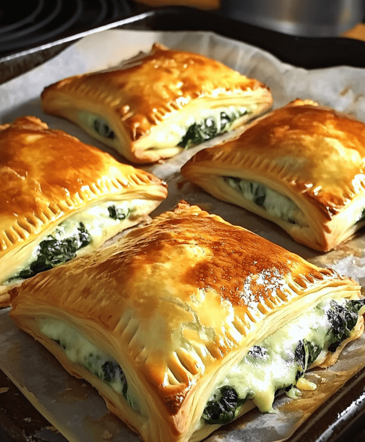 Cheese and Spinach Stuffed Pastries — Flaky, Cheesy, and Absolutely ...