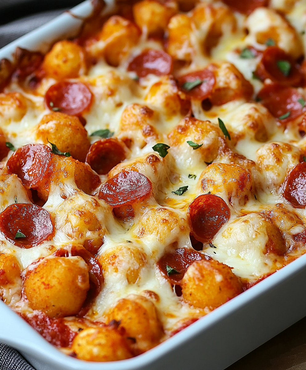 Pizza Tot Casserole: A Fun, Cheesy Family Favorite - Snack On Meat