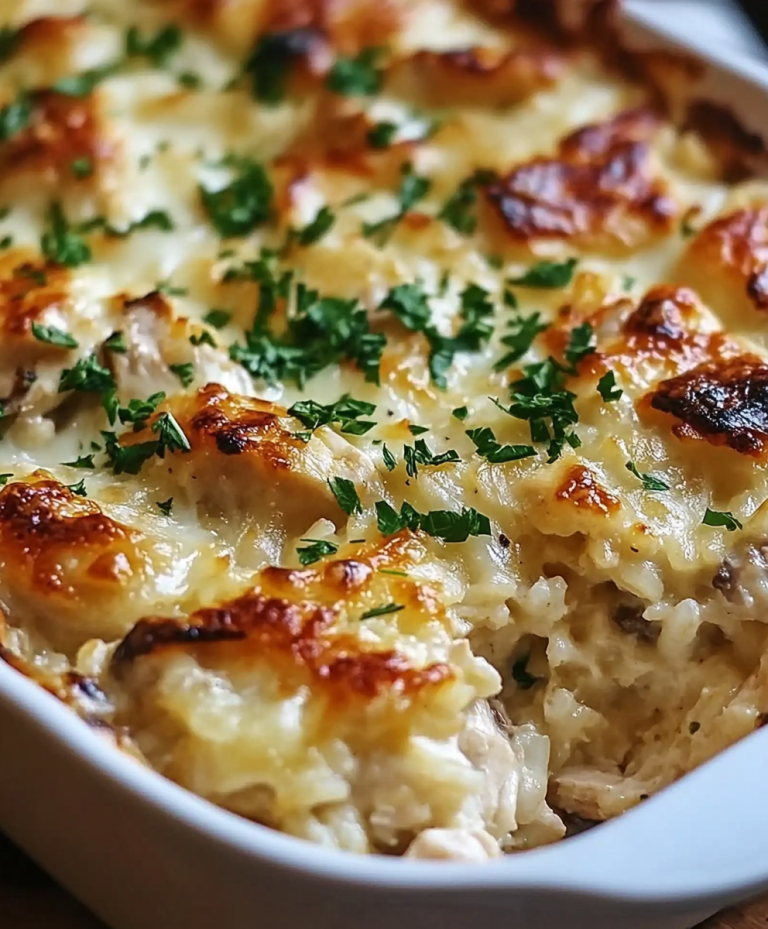Angel Chicken Rice Casserole - Snack On Meat