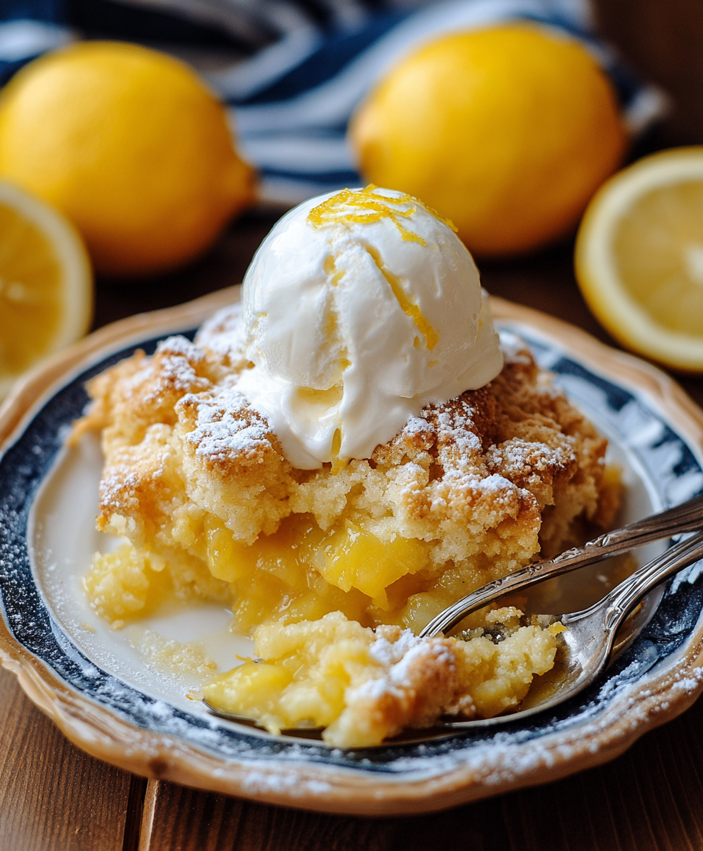 Magical Lemon Cobbler - Snack On Meat