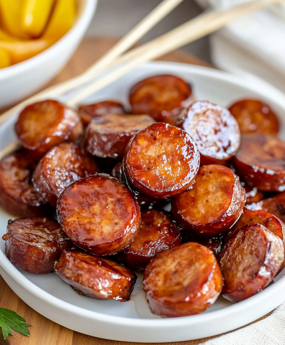 Quick & Easy BBQ Sausage Bites - Snack On Meat