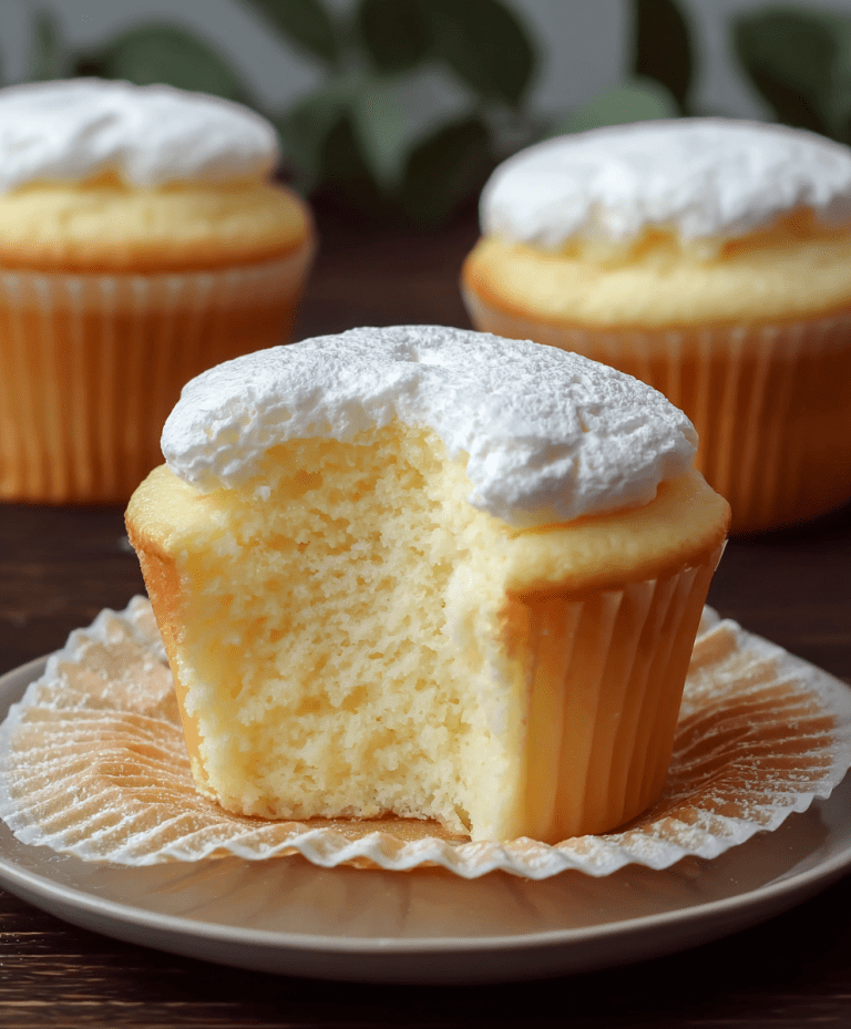 Fluffy Japanese Cotton Cheesecake Cupcakes - Snack On Meat