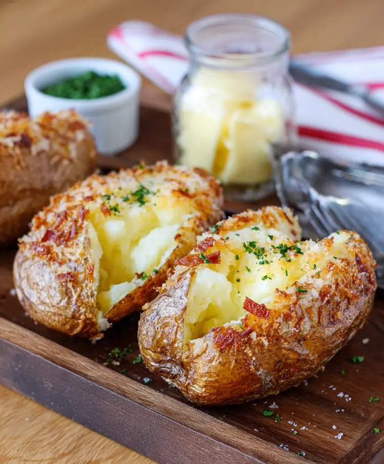 the best Crispy Baked Potatoes - Snack On Meat