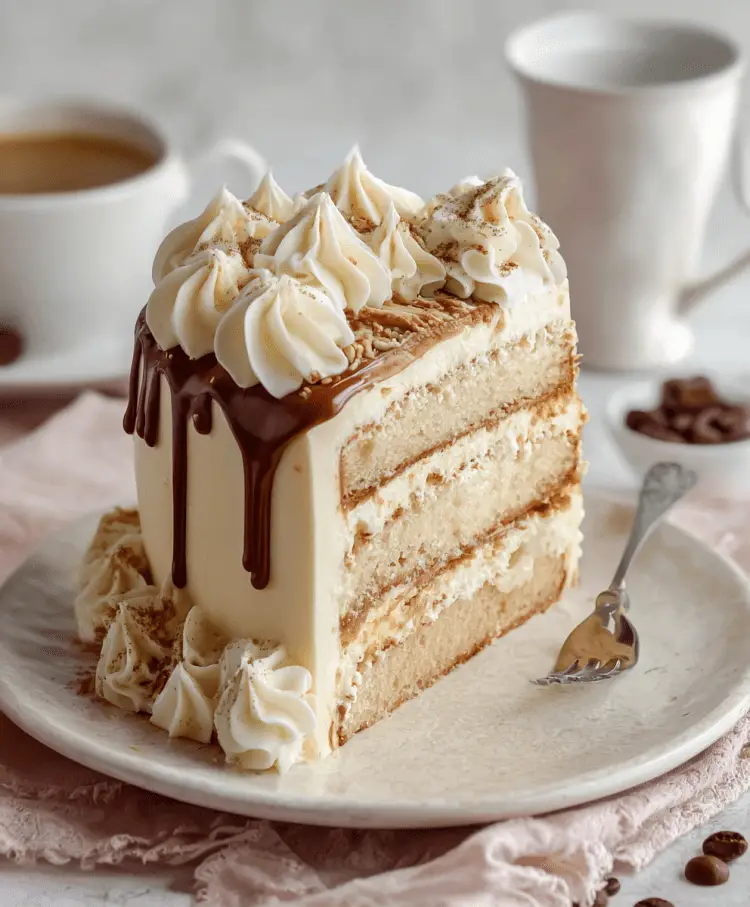White Chocolate Mocha Cake - Snack On Meat