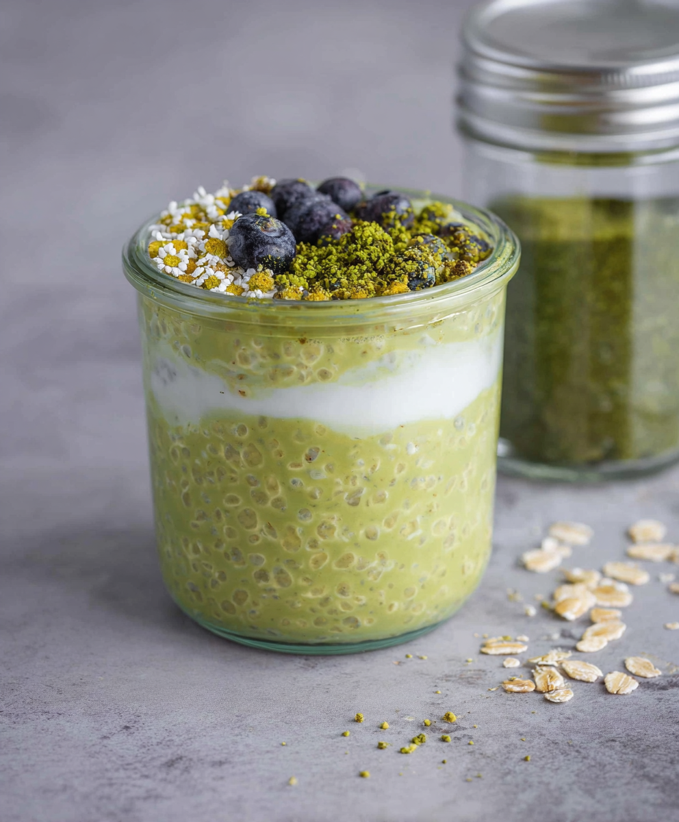 Matcha Overnight Oats - Snack On Meat