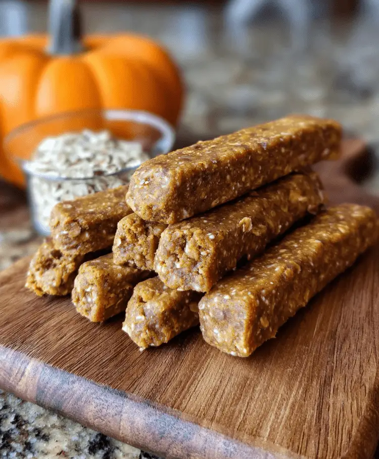 Homemade Pumpkin & Oatmeal Dog Snack Sticks - Snack On Meat