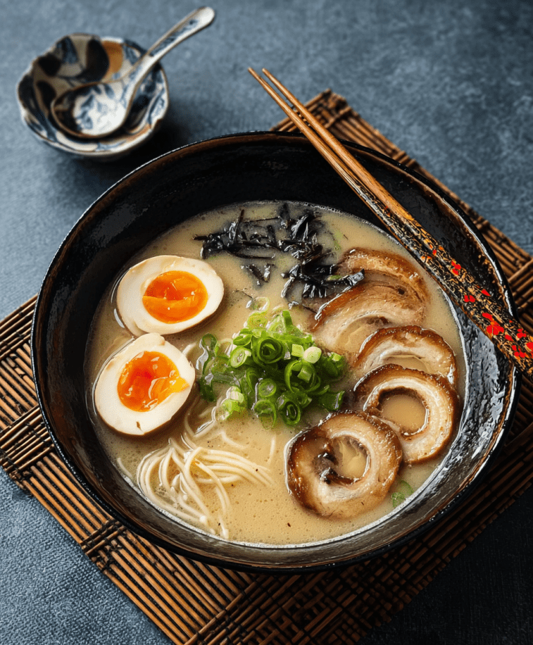 Tonkotsu Ramen (Rich & Milky Pork Bone Broth Ramen) - Snack On Meat
