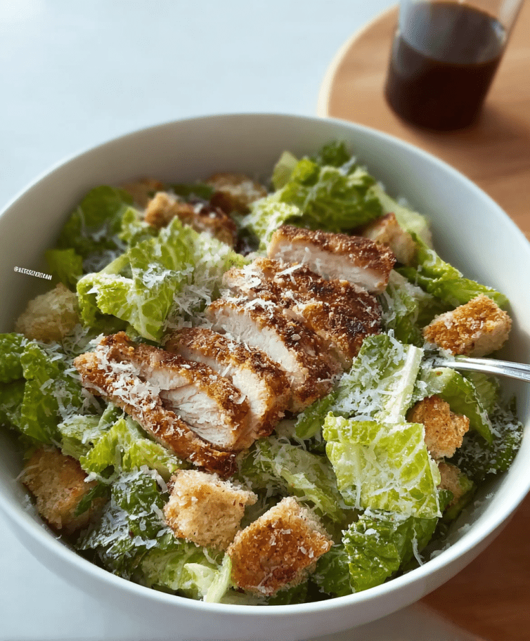 Crispy Chicken Caesar Salad Recipe | Summer Dinner Idea - Snack On Meat