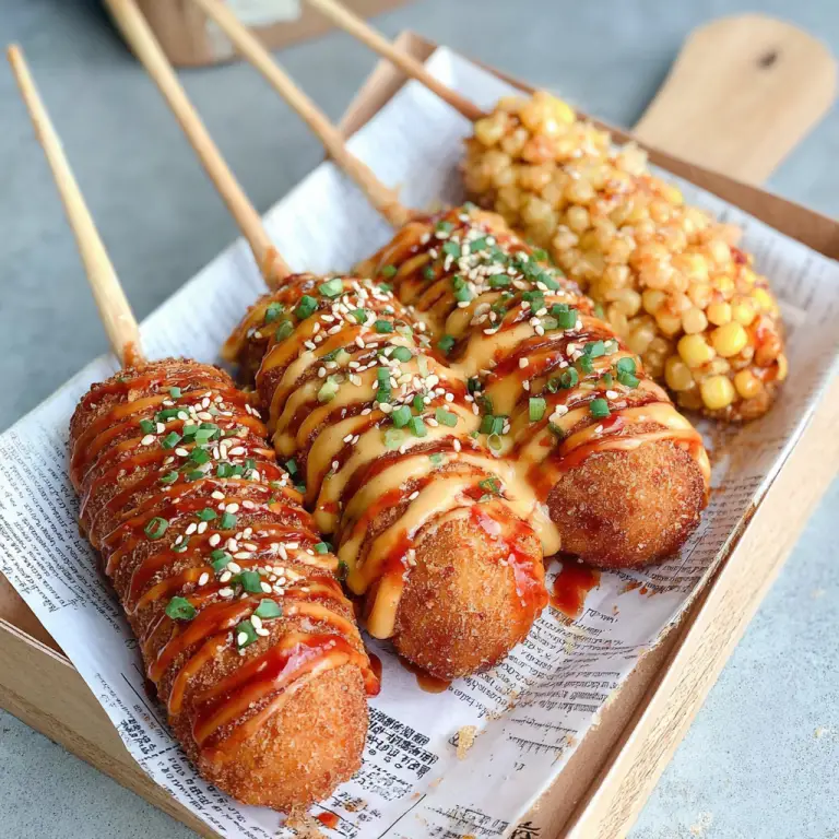 Korean Street Cheese Corn Dogs - Snack On Meat