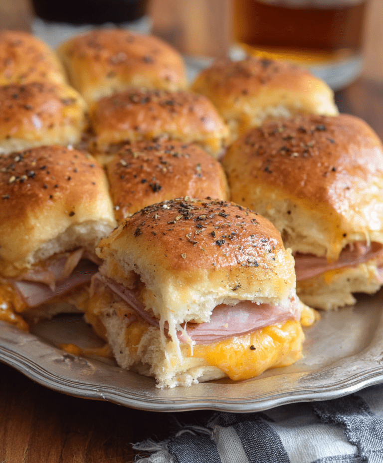 Baked Ham and Cheese Sliders - Snack On Meat