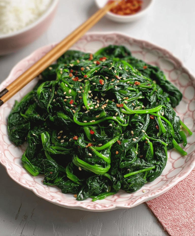 Korean Spinach Side Dish (Sigeumchi Namul) - Snack On Meat