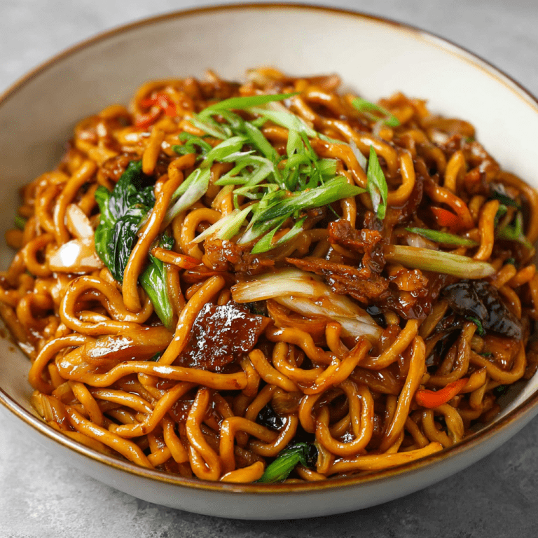 Shanghai Fried Noodles - Snack On Meat