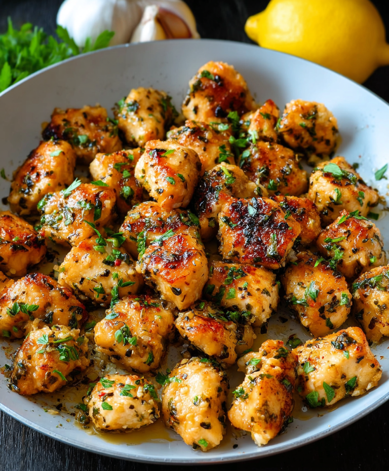 Easy Garlic Butter Chicken Bites - Snack On Meat