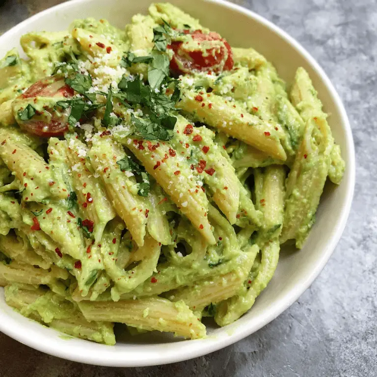 Creamy Avocado Pasta - Snack On Meat