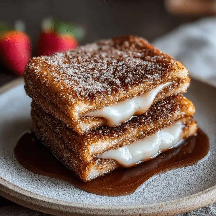 Churro-Stuffed French Toast with Cinnamon Sugar - Snack On Meat