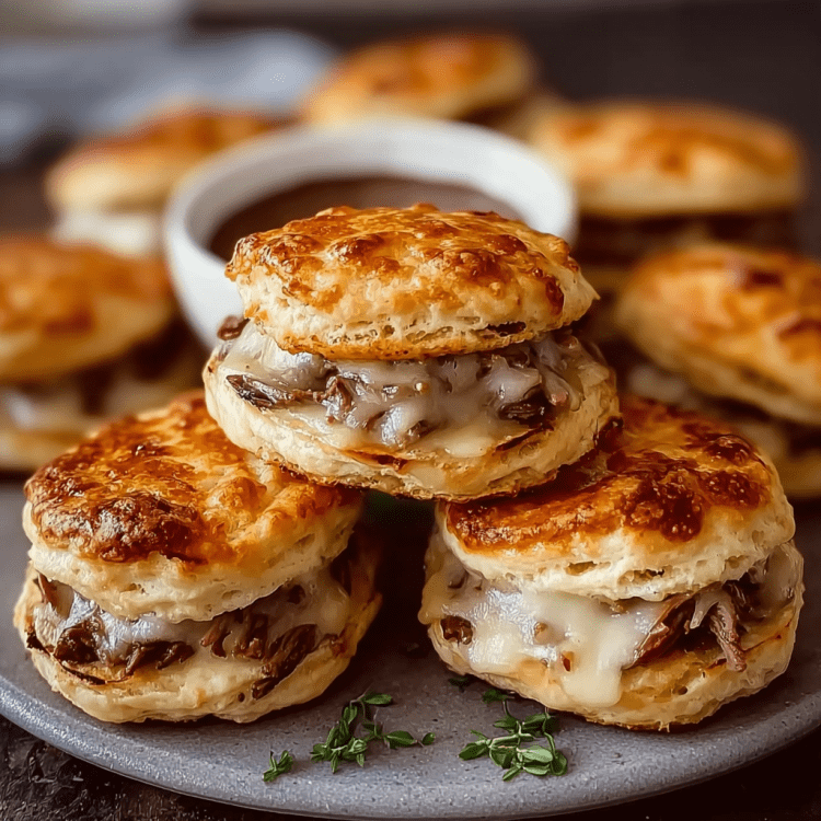French Dip Biscuits - Snack On Meat