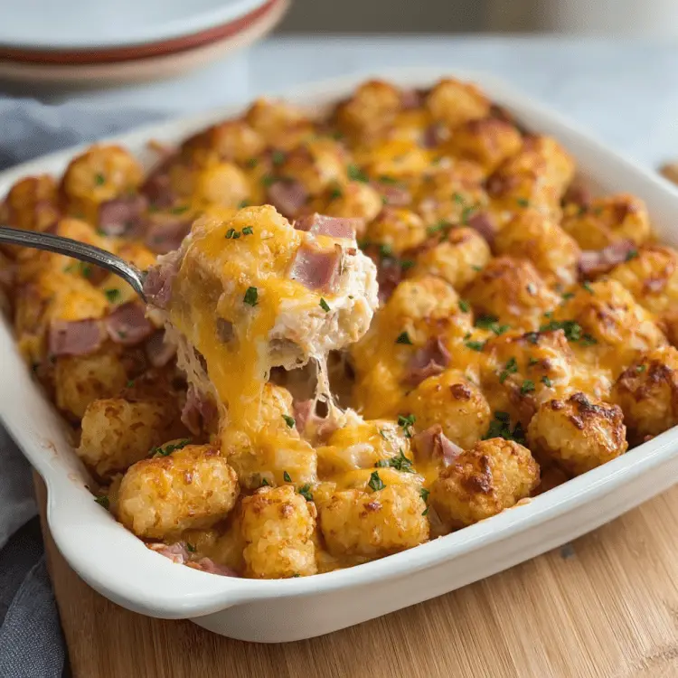 Ham and Tater Tot Casserole (The Best Way to Use Leftover Ham!) - Snack ...