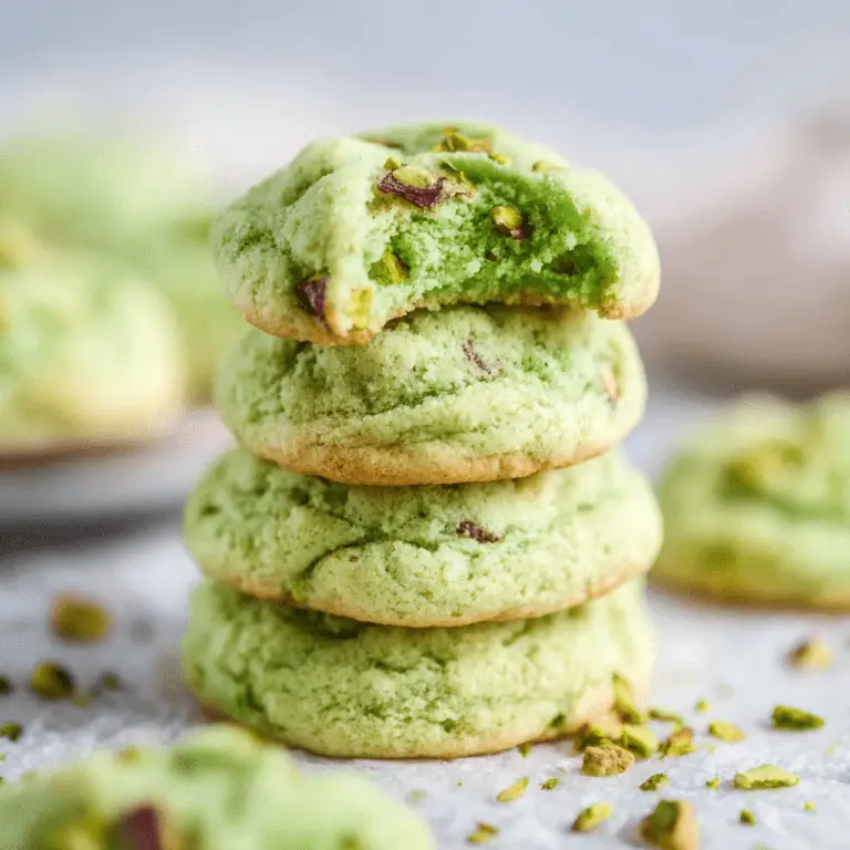 Pistachio Pudding Cookies – Soft, Chewy, and Nutty - Snack On Meat