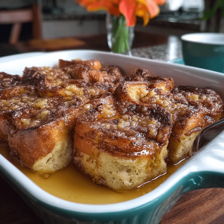 Overnight French Toast Casserole - Snack On Meat