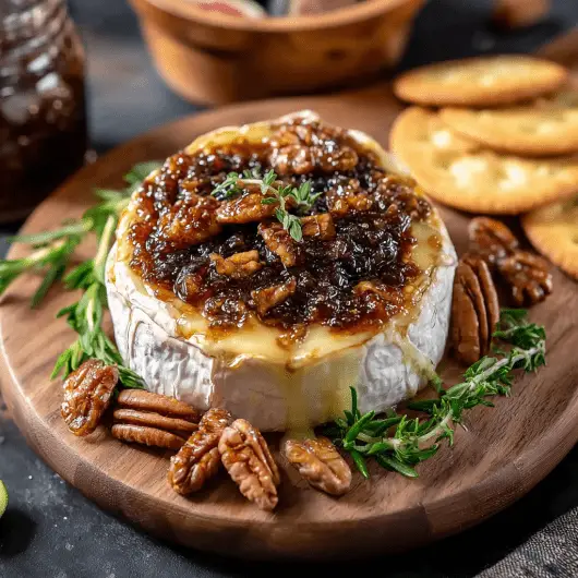 Baked Brie with Fig Jam: The Ultimate Appetizer - Snack On Meat