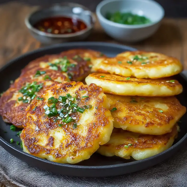 Korean Potato Cheese Pancakes (Gamjajeon) - Snack On Meat