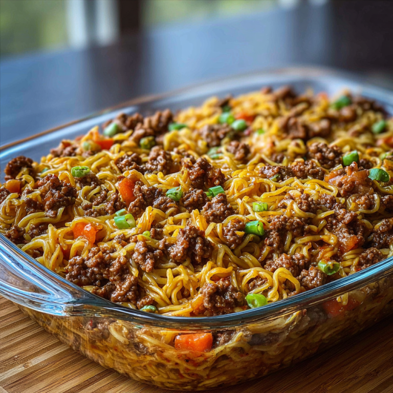 Grandma’s Ground Beef Chow Mein Casserole - Snack On Meat
