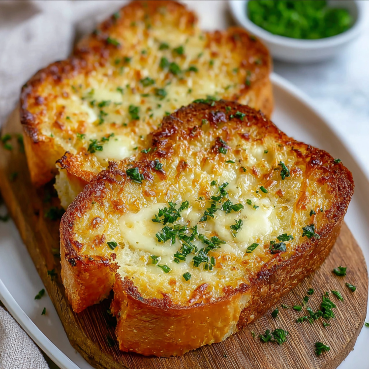 Homemade Easy Cheesy Texas Toast Garlic Bread - Snack On Meat