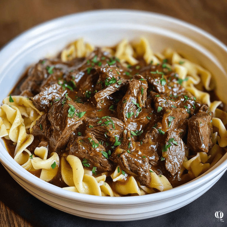 Slow Cooker Beef and Noodles - Snack On Meat