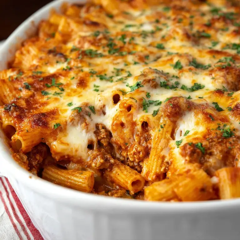 Cheesy Baked Rigatoni Pasta (Comfort Food at Its Best) - Snack On Meat
