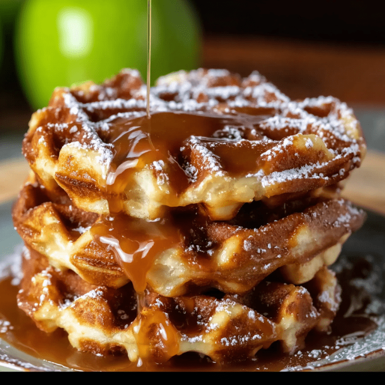 Apple Fritter Waffle Donuts - Snack On Meat