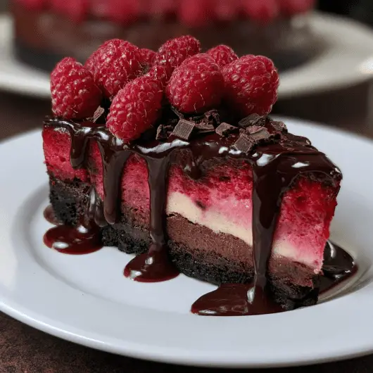 Dark Chocolate Raspberry Cheesecake Made Easy - Snack On Meat