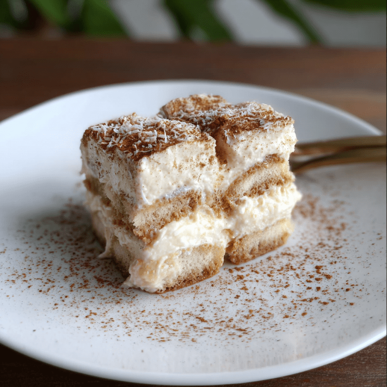 Coconut Rum (Coquito) Tiramisu - Snack On Meat