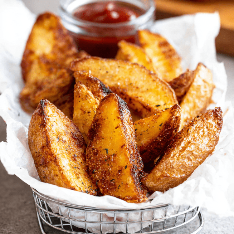 Crispy Baked Potato Wedges (Easy & Healthy!) - Snack On Meat