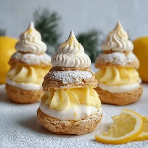 Lemon Cream Puffs: A Stunning No-Bake Dessert - Snack On Meat