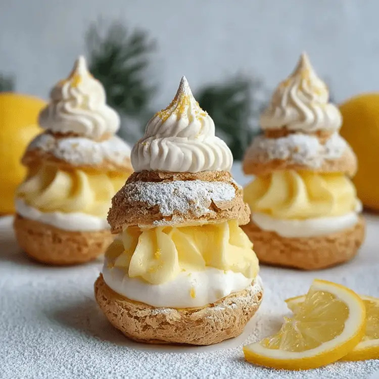 Lemon Cream Puffs: A Stunning No-Bake Dessert - Snack On Meat